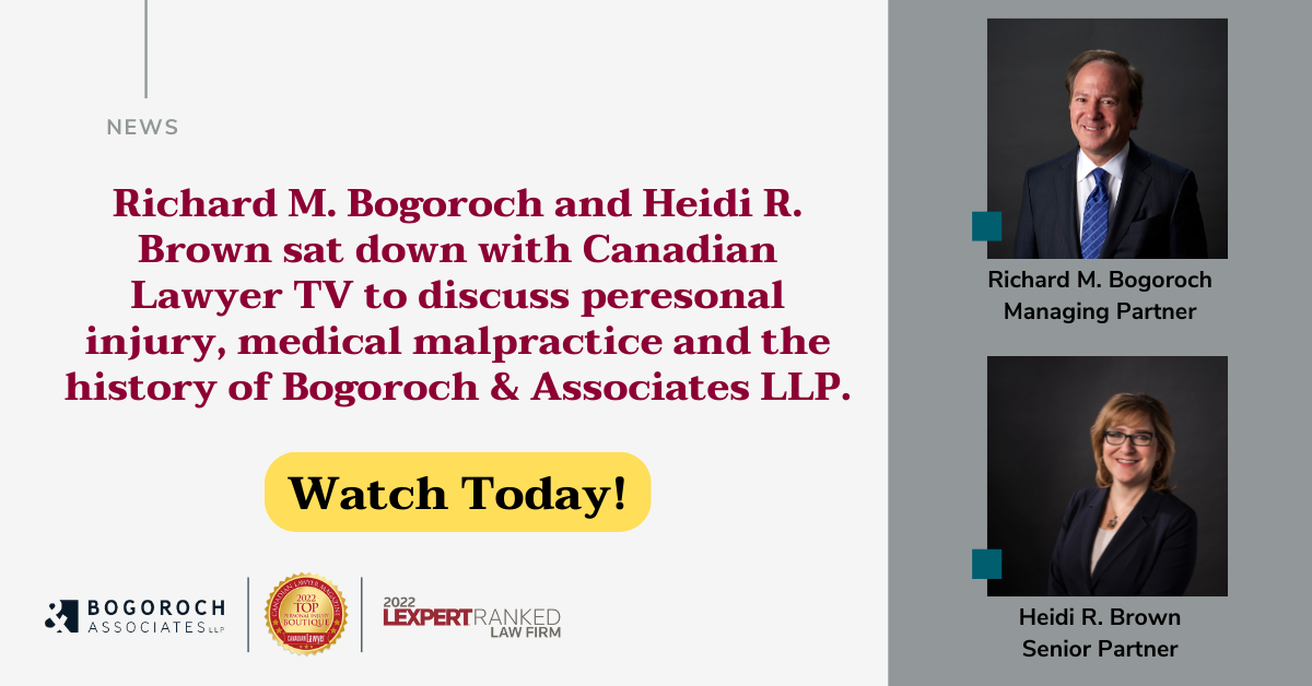 Bogoroch and Brown Discuss Personal Injury Law on Canadian Lawyer TV
