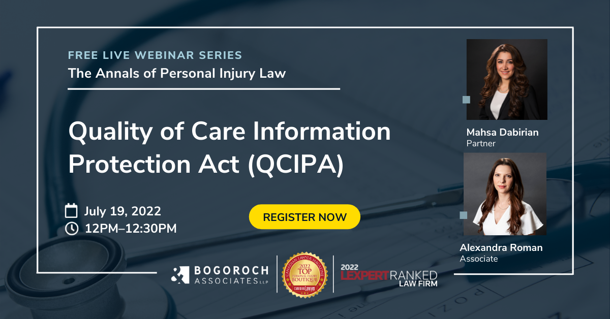 Quality of Care Information Protection Act | Bogoroch & Associates